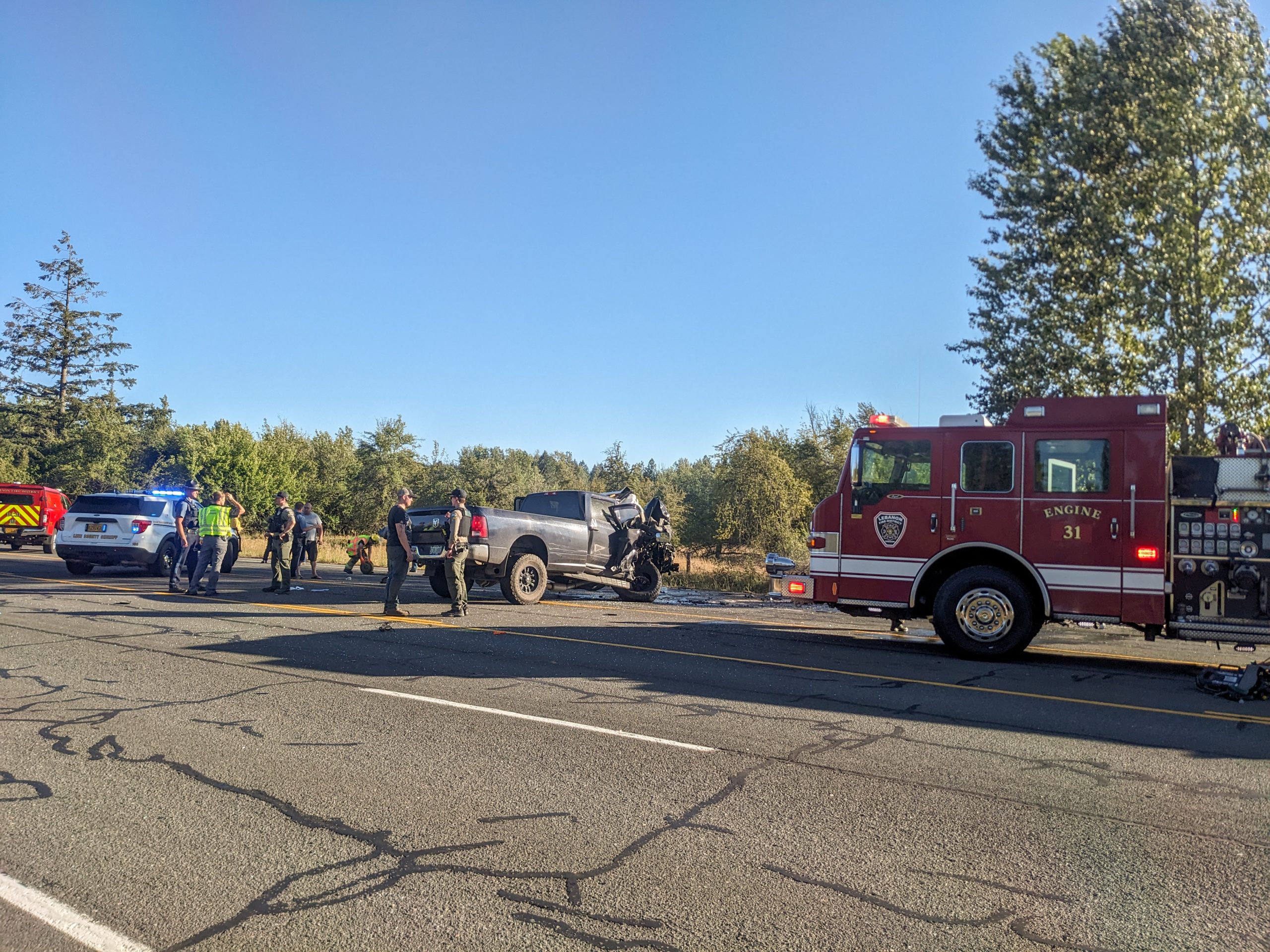 Crash Closes Hwy 20 Between Sweet Home, Lebanon - Lebanon Local