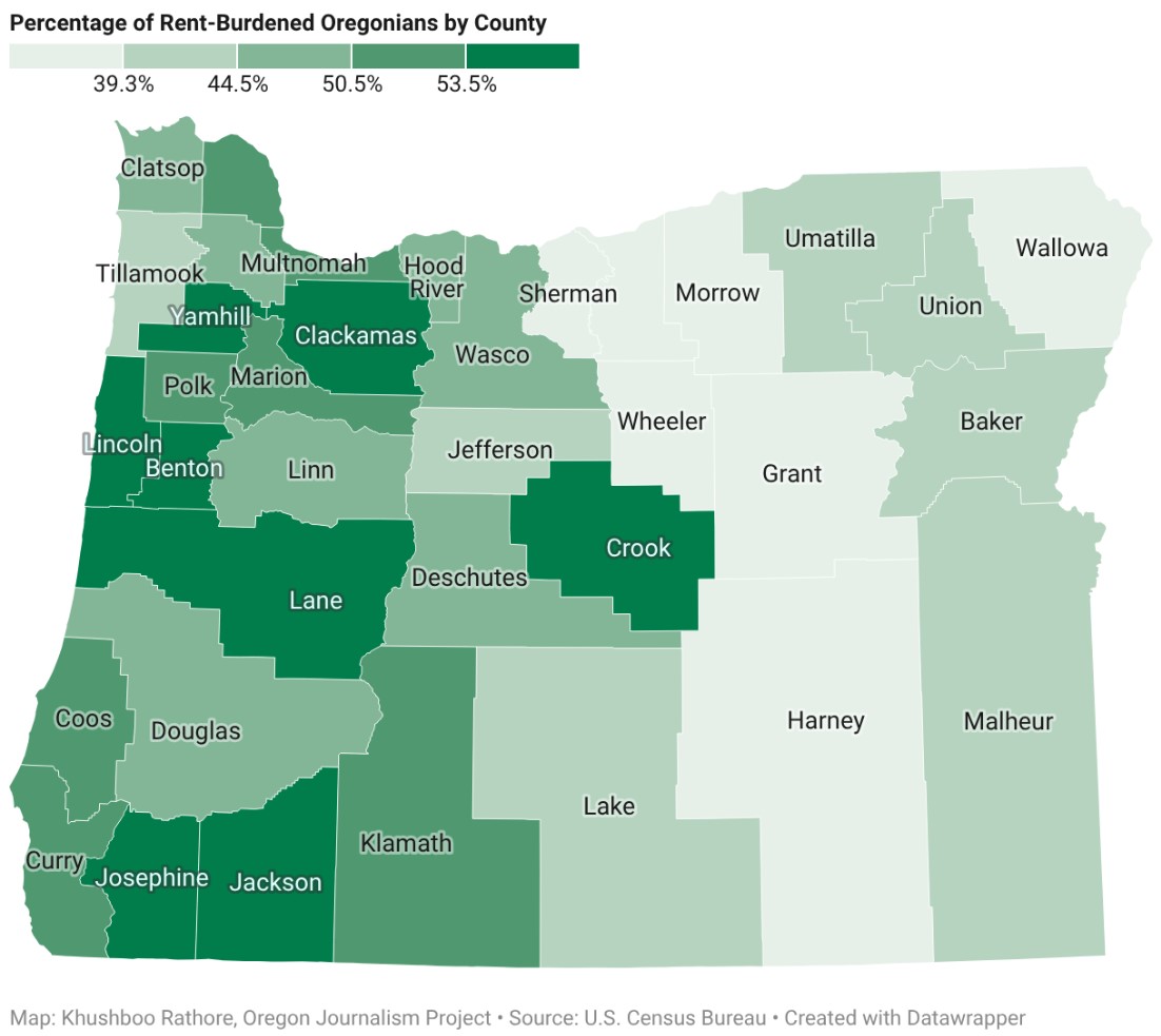 Nearly half of Oregon renters burdened by state's housing crisis ...