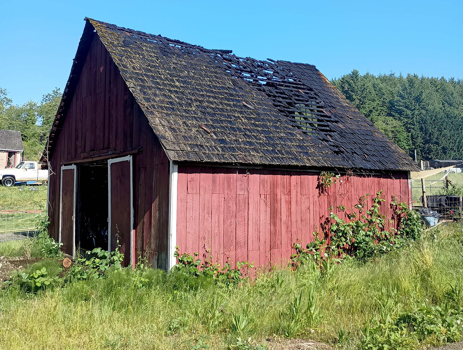 Fire damages historic barn on SH's Airport Road - Lebanon Local